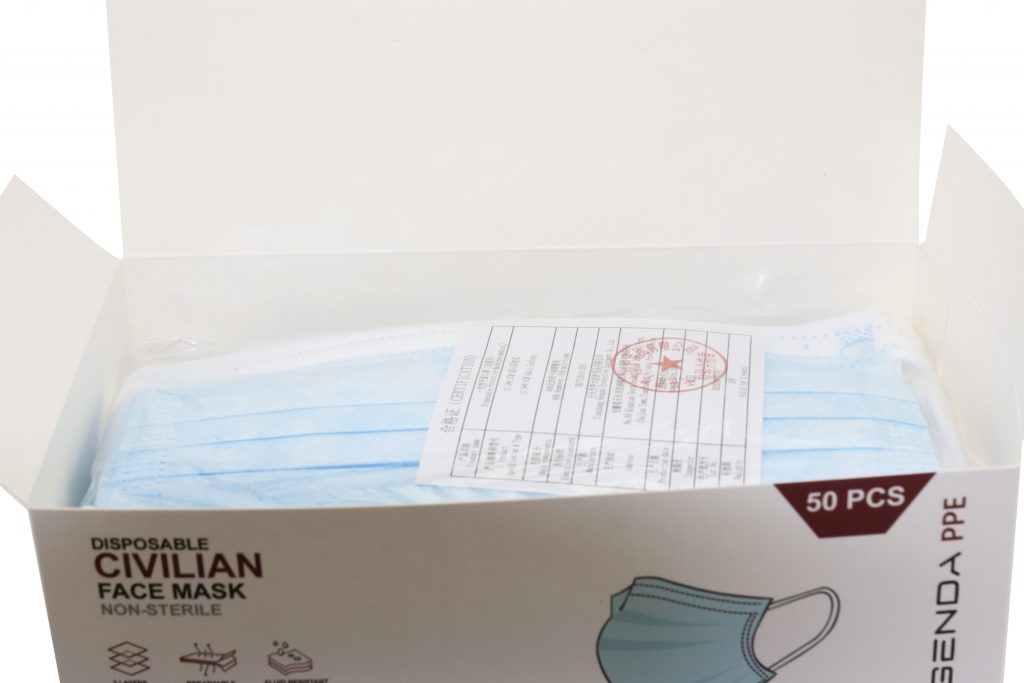 Disposable Civilian Face Masks (Box of 50pcs) - Agenda PPE